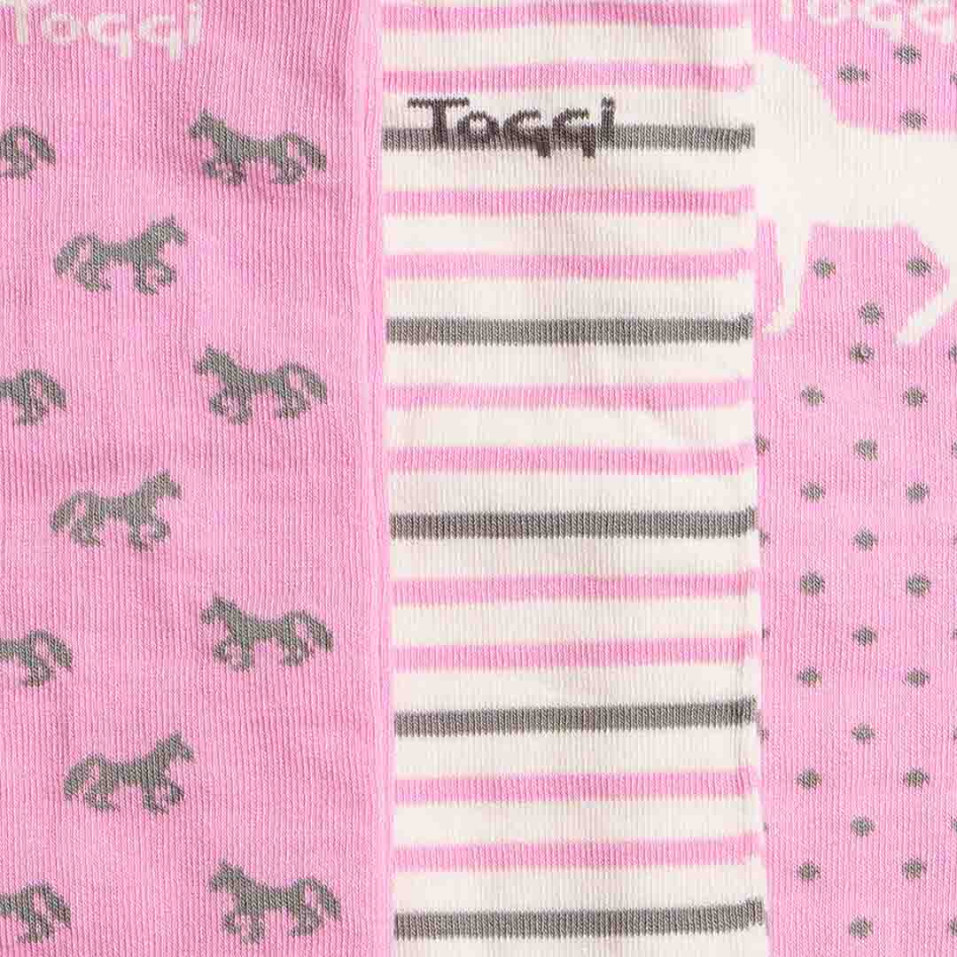 Horse Silhouette 3 Pack Socks – Toggi